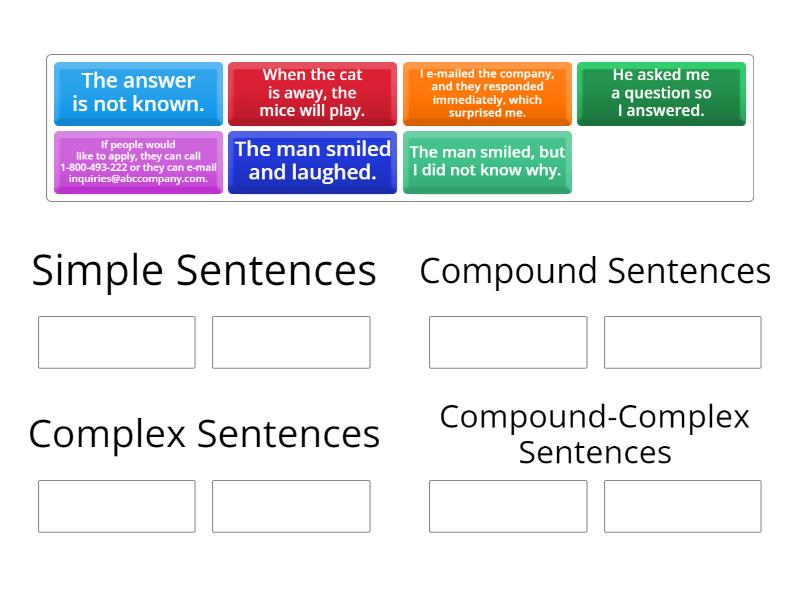 I4+ GMR: SENTENCE STRUCTURE - Group sort
