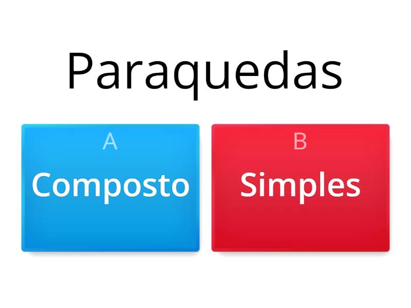 Substantivos Simples e Composto - Quiz