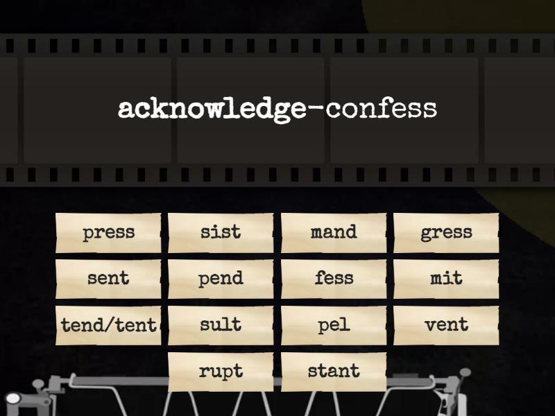 2.4 Closed Syllable Latin Bases - Find the match