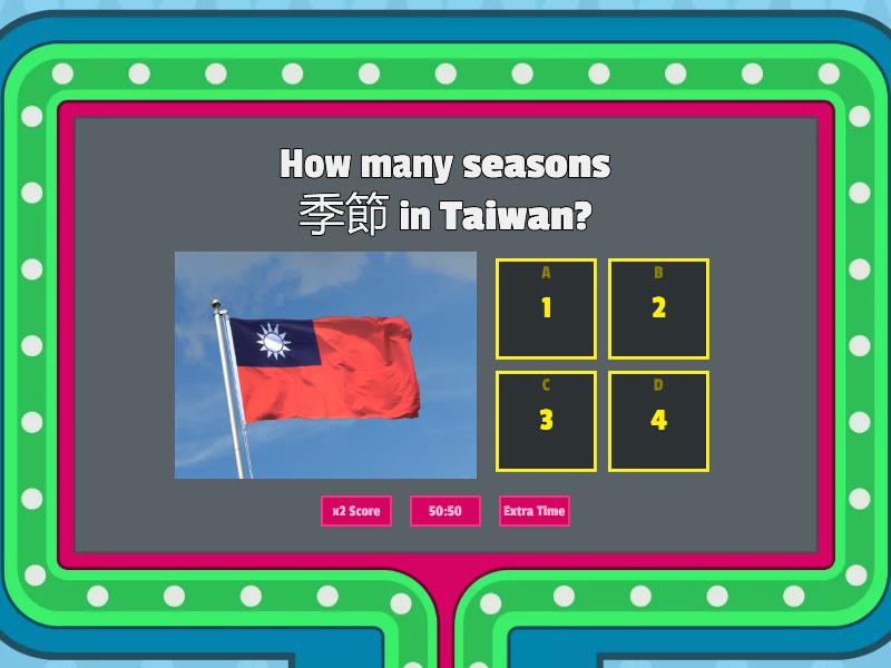 The Philippines and Taiwan - Gameshow quiz
