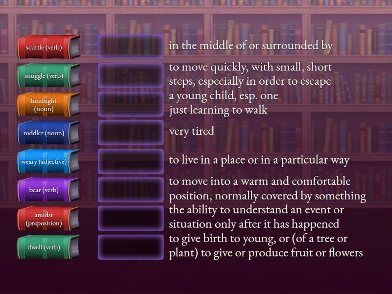 A bedtime story - vocabulary - Match up