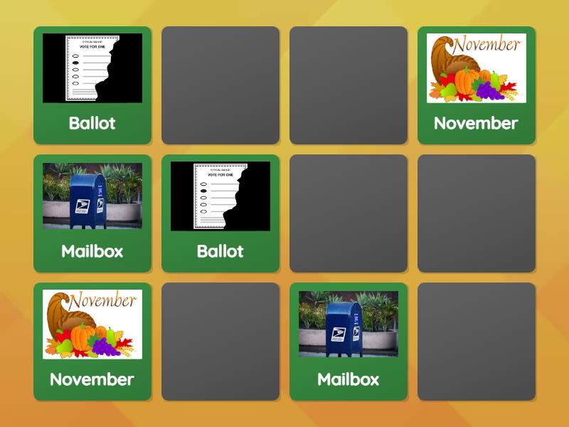 Election Day 2024 memory game - Matching pairs
