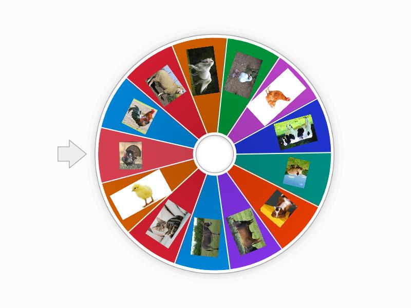 Animales de la granja - Rueda aleatoria