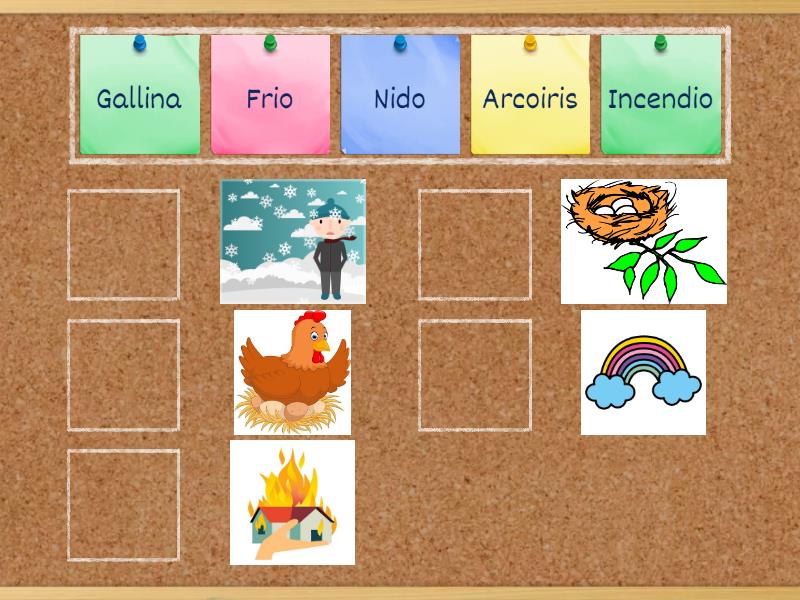 Palabras con la vocal "i" - Match up