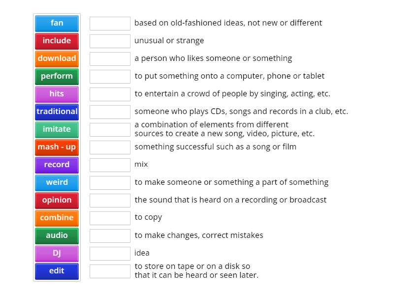MASH UP - MATCHING - Match up