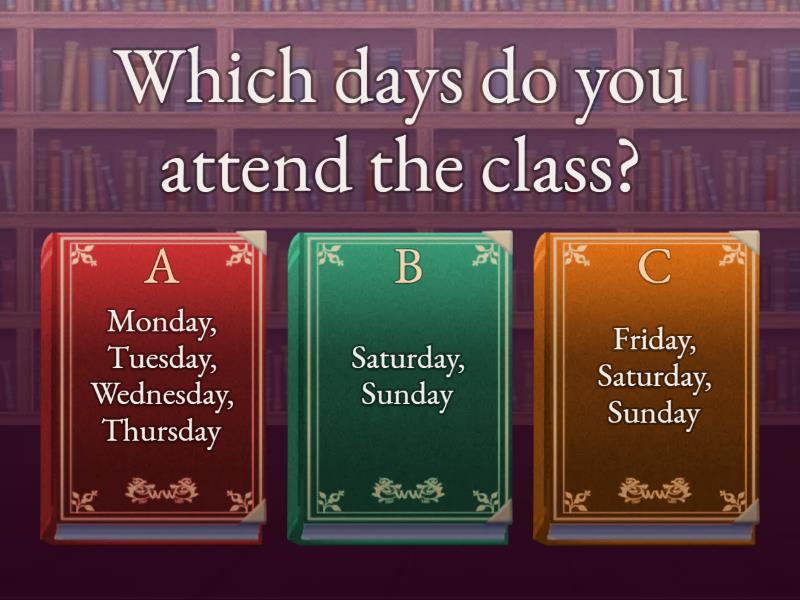 Get to know about the class (Tr Chaw) - Quiz