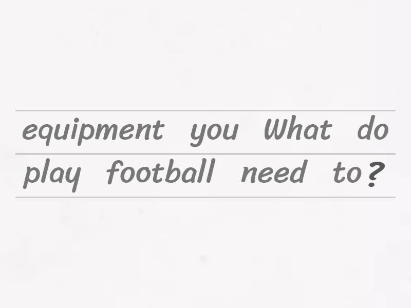 Task 5. Sports - Unjumble