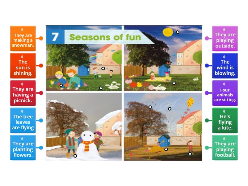 AS 2 Unit 7 Seasons - Activities - Labelled diagram