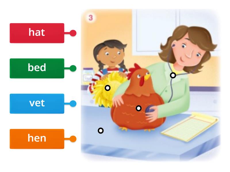 Phonic 2-Lesson 3-Story-My Pet Hen 3 - Labelled diagram