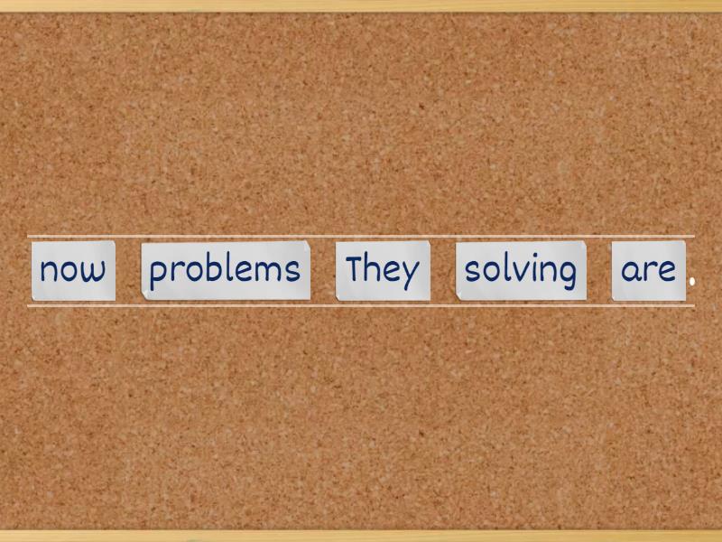 Present Continuous ( affirmitive, negative) - Unjumble