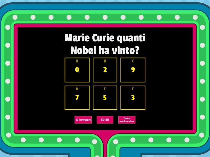 Marie Curie - Gameshow quiz