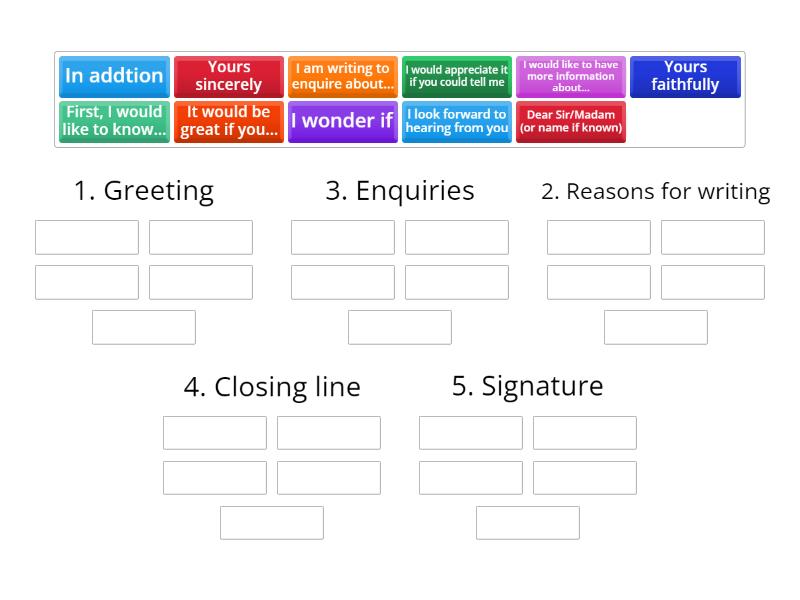 useful expressions UNIT 7 - Group sort