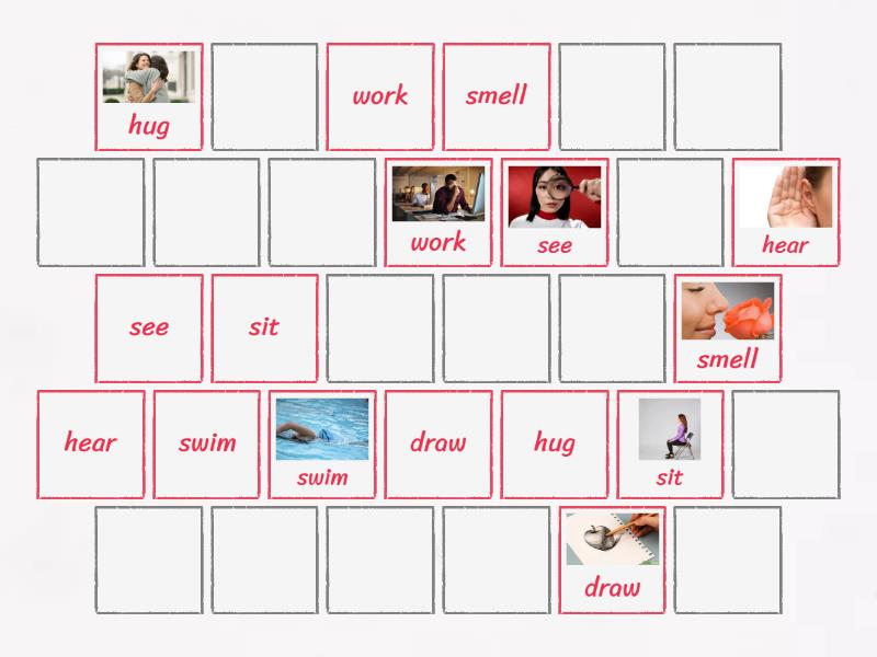 Memory game - Verbs - part 2 - MEIE - Matching pairs