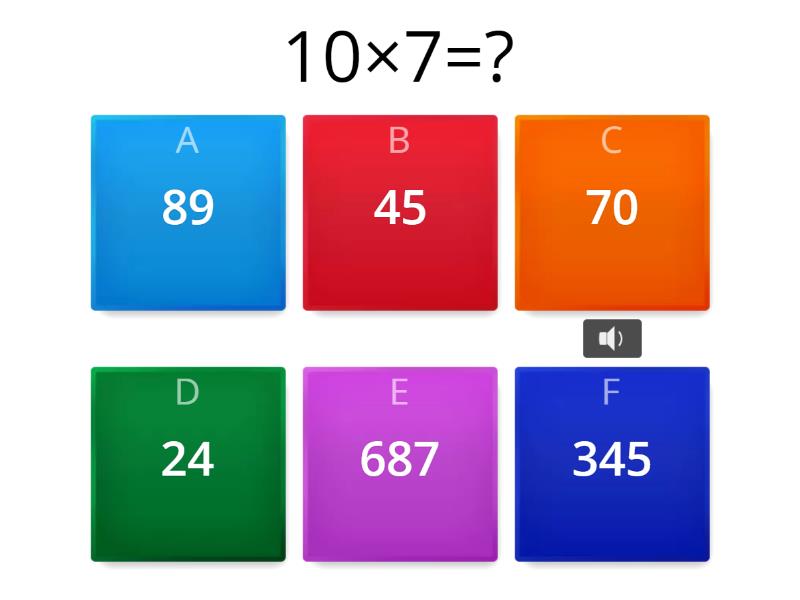 times tables - Quiz