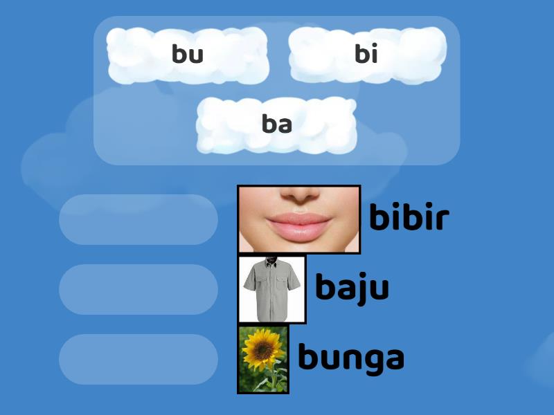 Mencocokkan Suku Kata - Match up