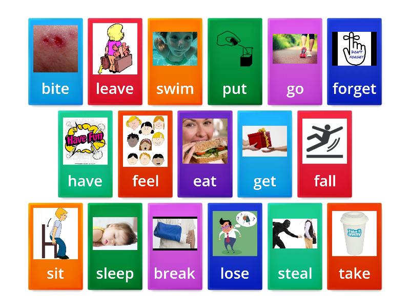 Project 2 unit 3C Irregular Verbs /2nd version - Flip tiles