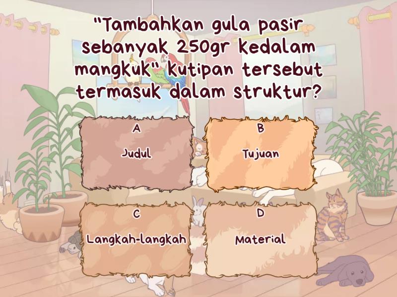 KUIS TEKS PROSEDUR - Quiz