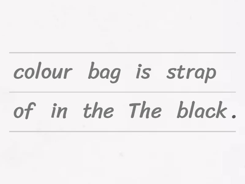 str/ al sentences making - Unjumble