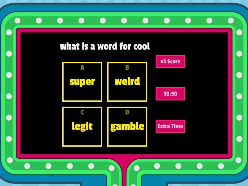 Cool legit - Gameshow quiz