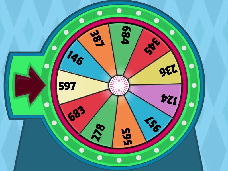 Números 1-100000 - Spin the wheel
