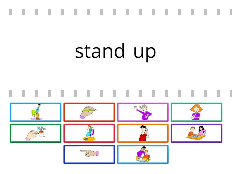 Classroom actions 1 - Find the match