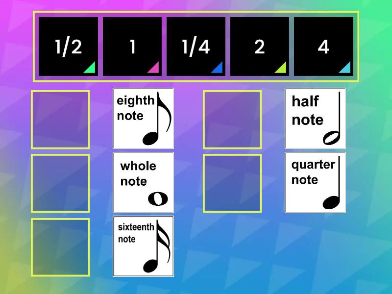 Music Notes - Match up
