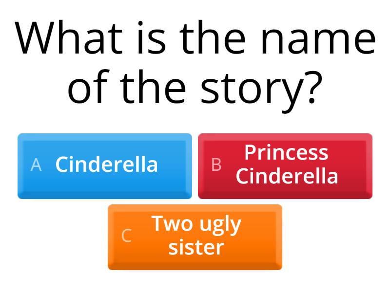 Cinderella story - Quiz