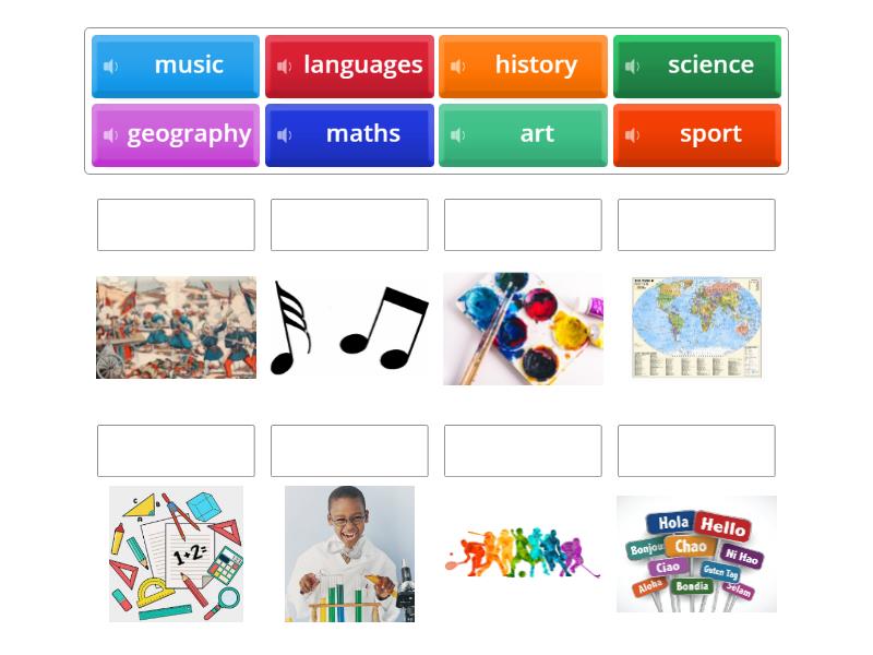 3.GRF - U4- At school. Read and match. - Match up