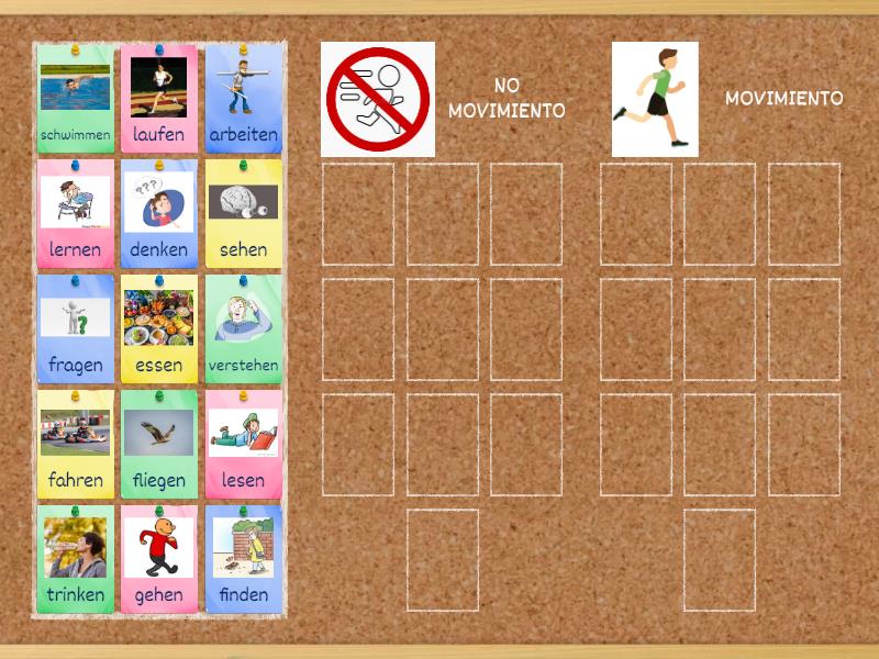 mit oder ohne movimiento - Group sort