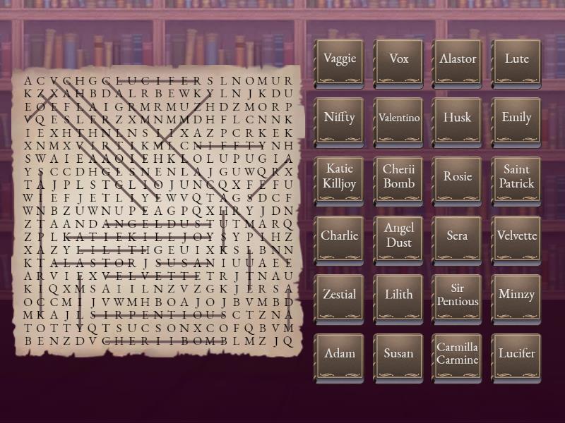 Hazbin Hotel - Wordsearch