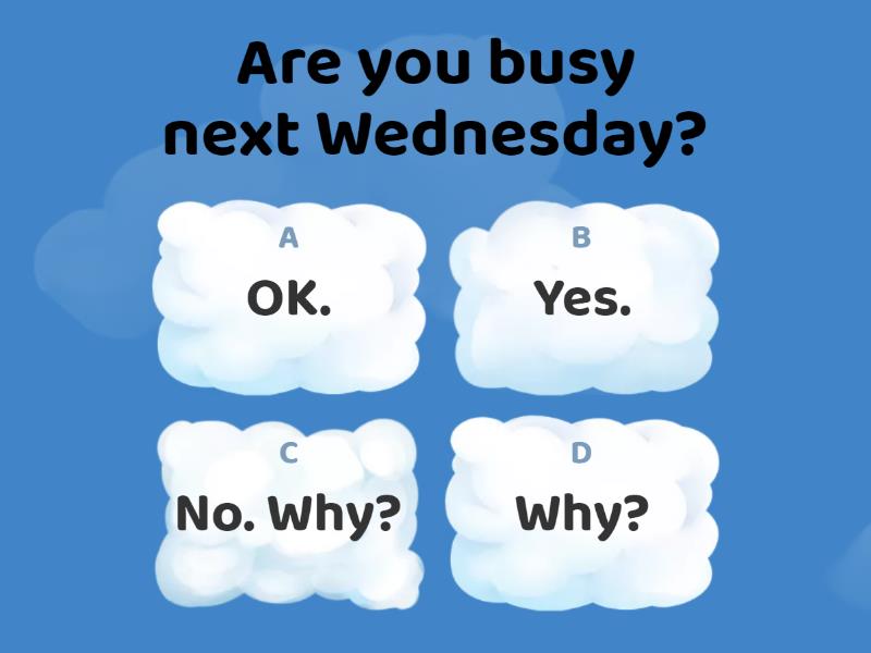 GG2 U8.4 Making arrangements - Quiz