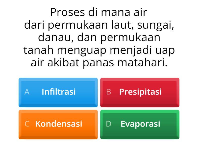 Soal IPA Siklus Air - Quiz