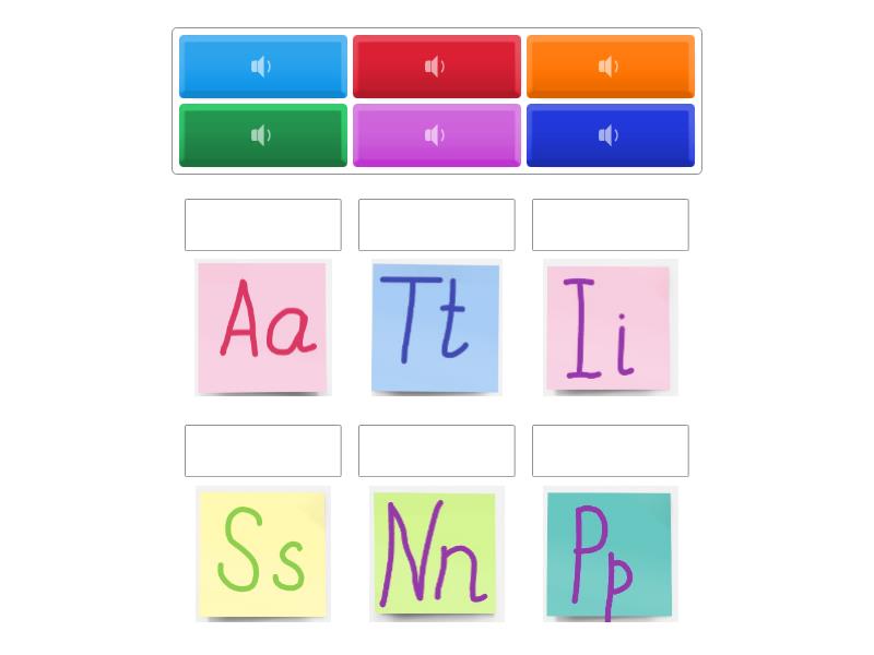 S A T P I N Phonics - Match up