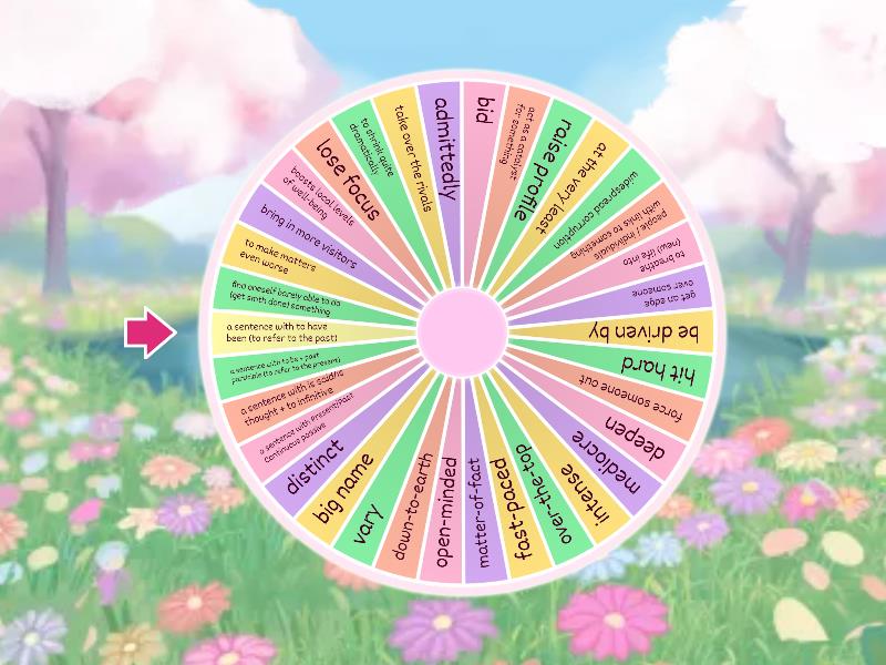 Roadmap B2+ Unit 6 - Spin the wheel