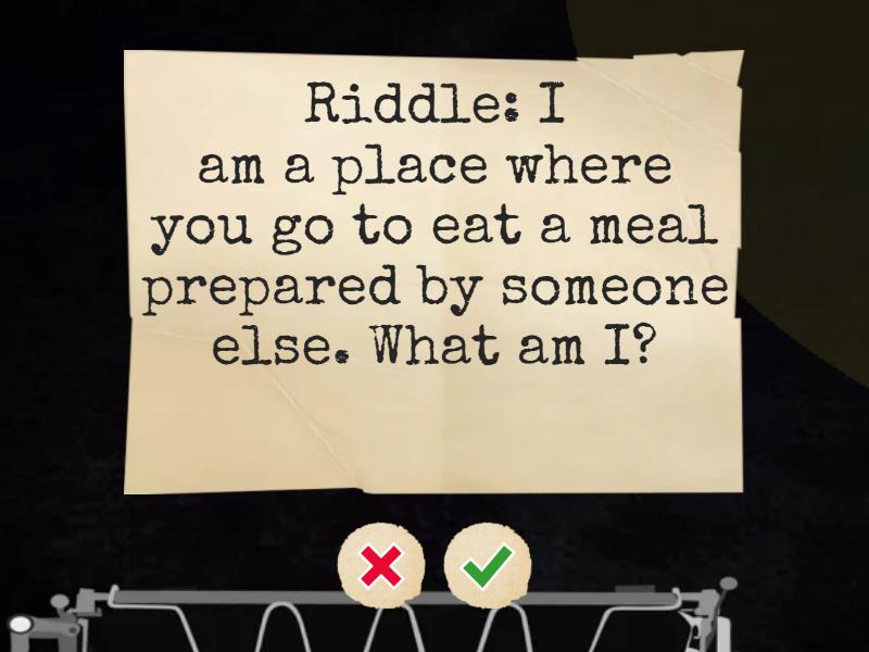 6.1 Places in town riddles - Flash cards