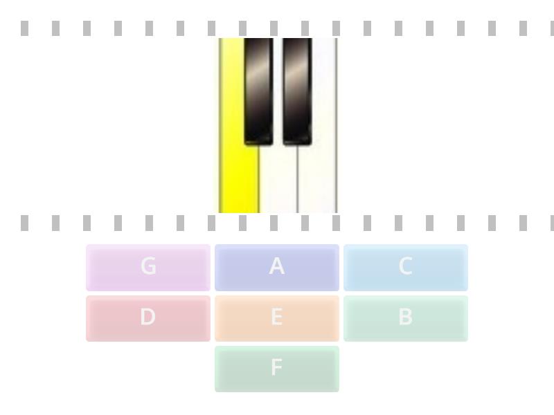 Piano Key match - Find the match