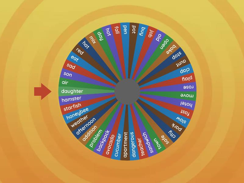 Spelling 1st Grade - Spin the wheel