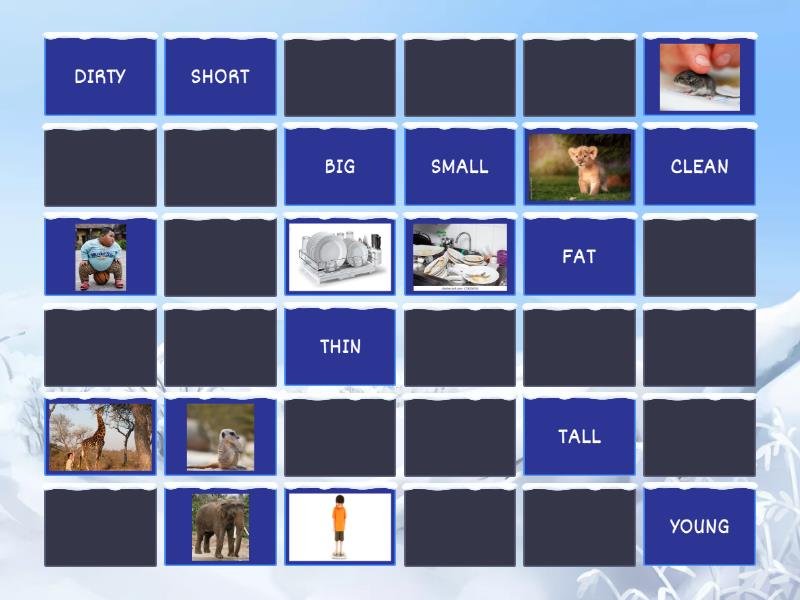 Adjectives - Matching pairs