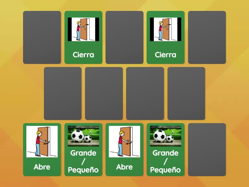 Abre-cierra song - Matching pairs