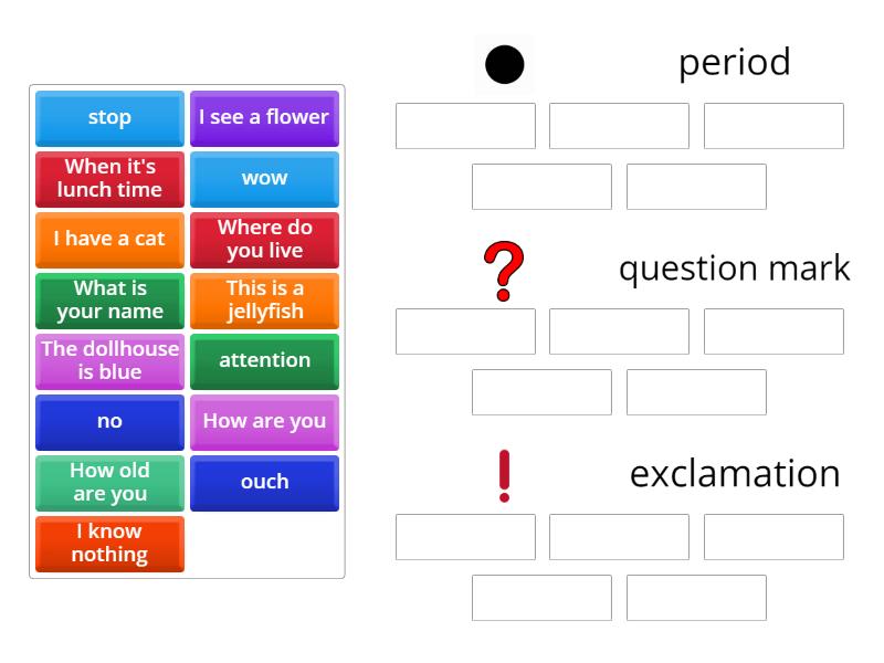 Punctuation - Group sort