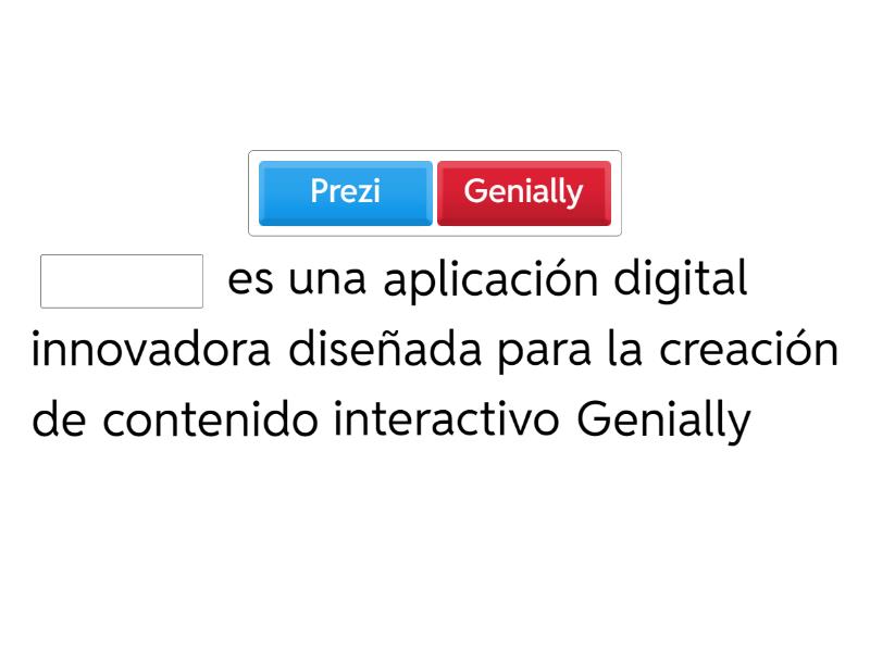 Genially - Complete the sentence