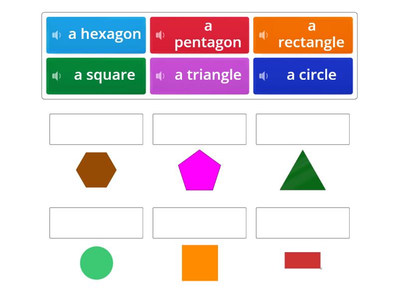 2-D shapes - Match up