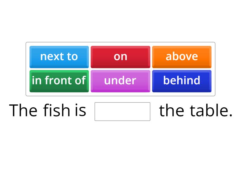 Spatial Relation - Complete the sentence
