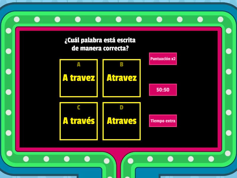 Concurso ortográfico - Concurso de preguntas