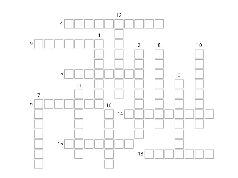 Phrasal verbs - Crossword