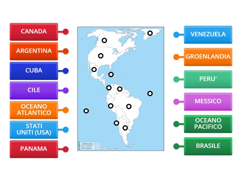 LE AMERICHE - Labelled diagram