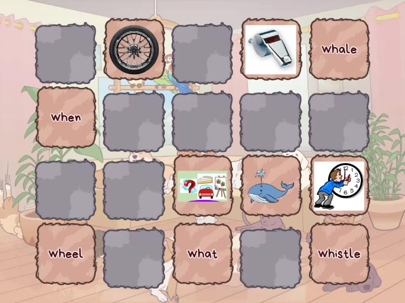 Week 35 - WH - Spelling words - Matching pairs