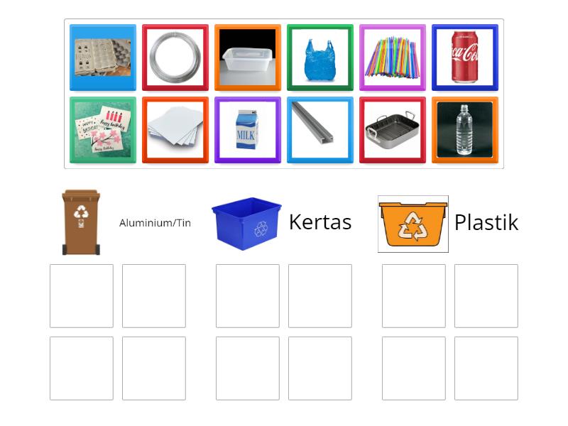 DRAG AND DROP RECYCLE - Group sort