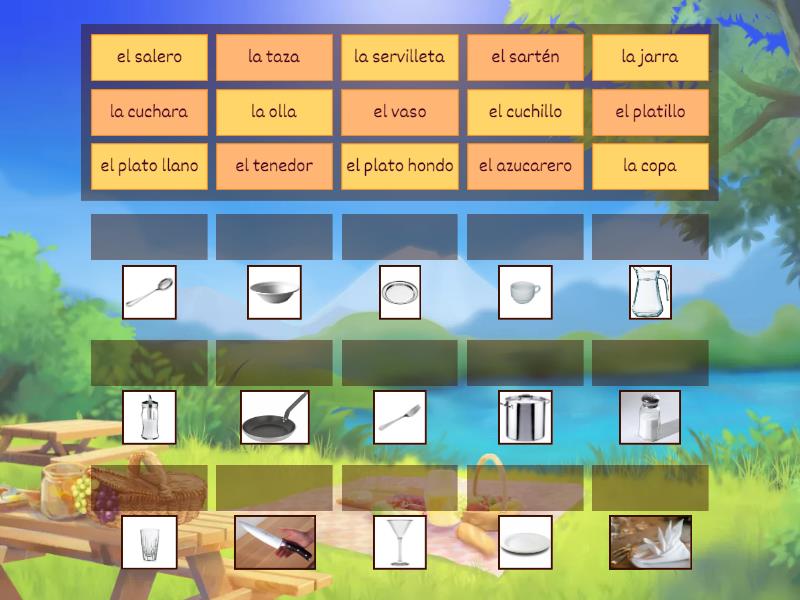 Aula Intern 2 unidad 6 COMIDA - Match up