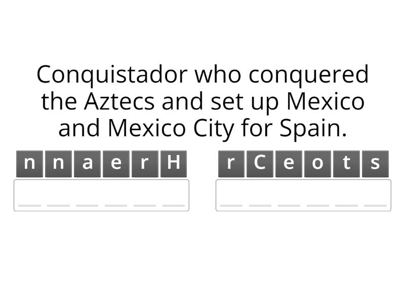 Unit 2: European Exploration & Early Colonization - Anagram